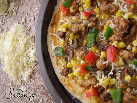 Sizzling chicken pizza – Chef in disguise