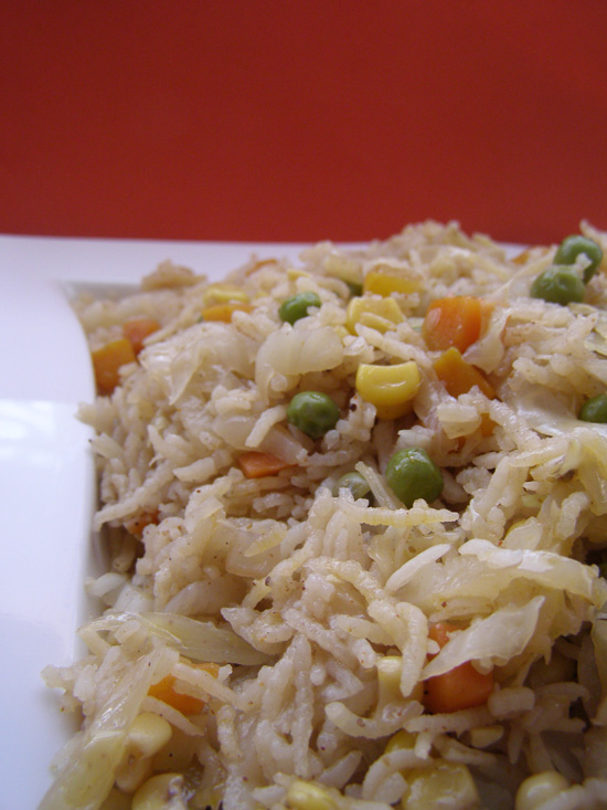 Cabbage vegetable rice – Chef in disguise