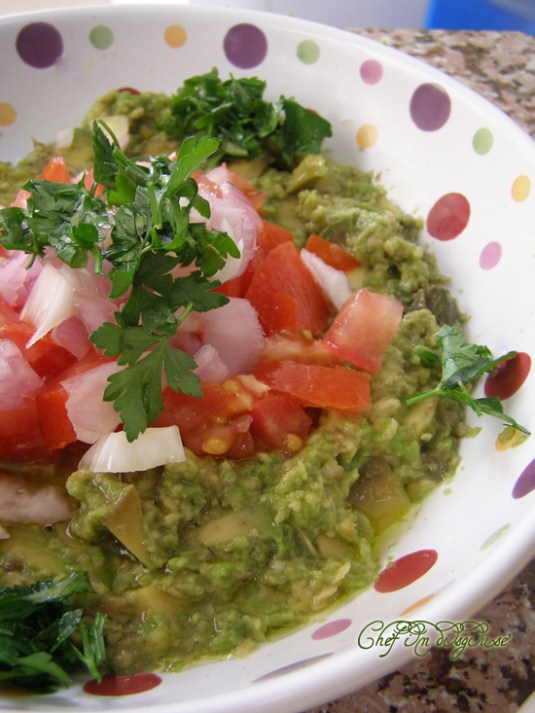 Chicken fajitas with deconstructed guacamole – Chef in disguise
