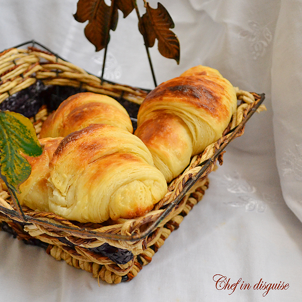 Fresh..Fluffy..French…Croissant..Daring bakers challenge – Chef in disguise
