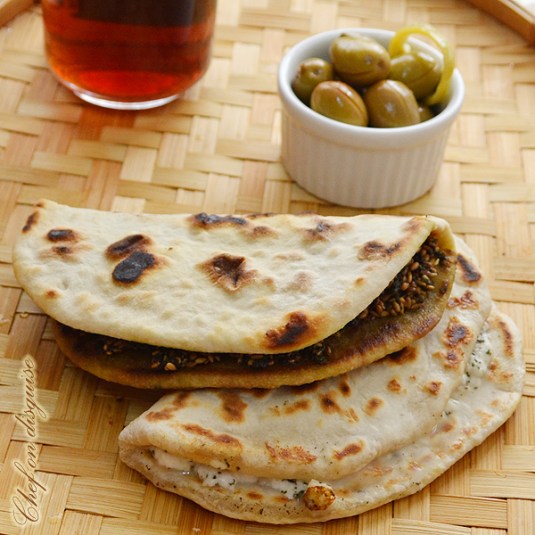 Indian naan meets arabic manousheh – Chef in disguise