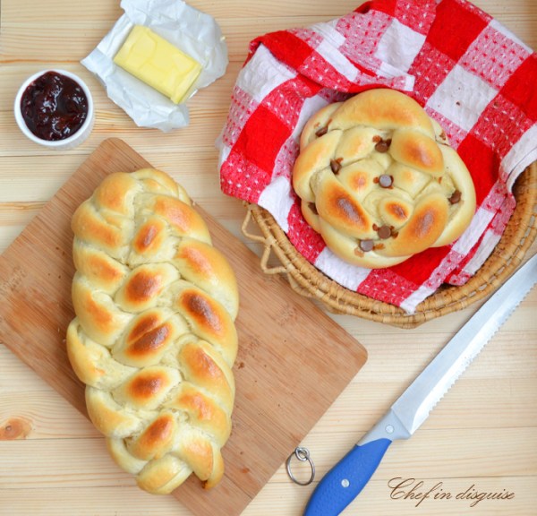 Twisted daring bakers challenge..Braided bread – Chef in disguise