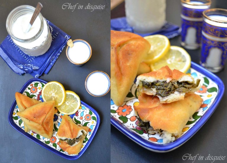 Spinach pastry triangle (Fatayer sabanekh ) – Chef in disguise
