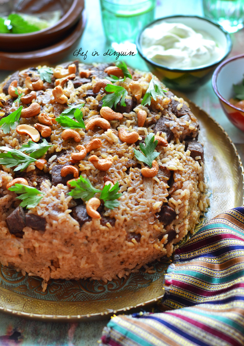 Maqluba (Palestinian one pot layered rice and vegetable torte) – Chef ...