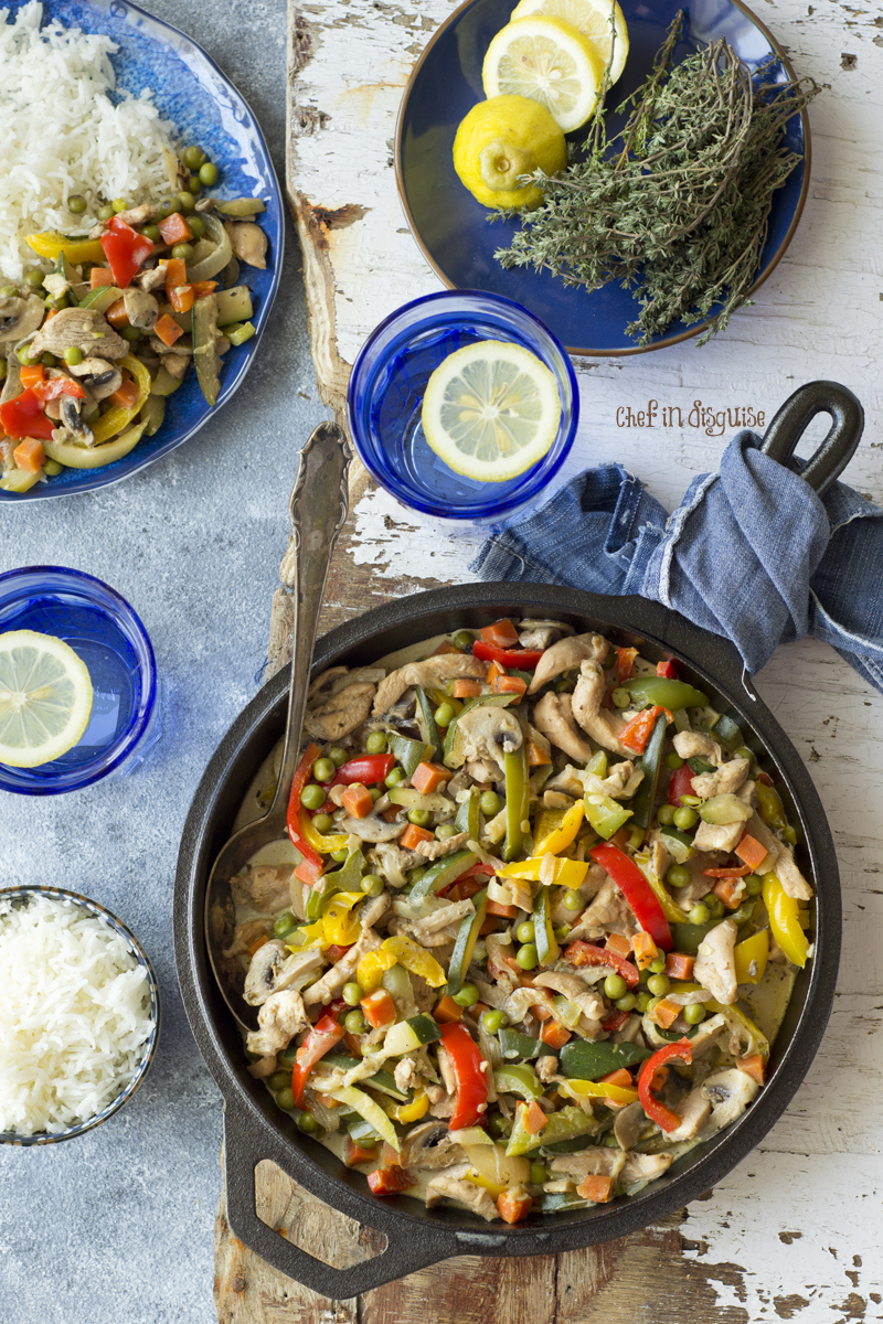 Chicken a la king – Chef in disguise