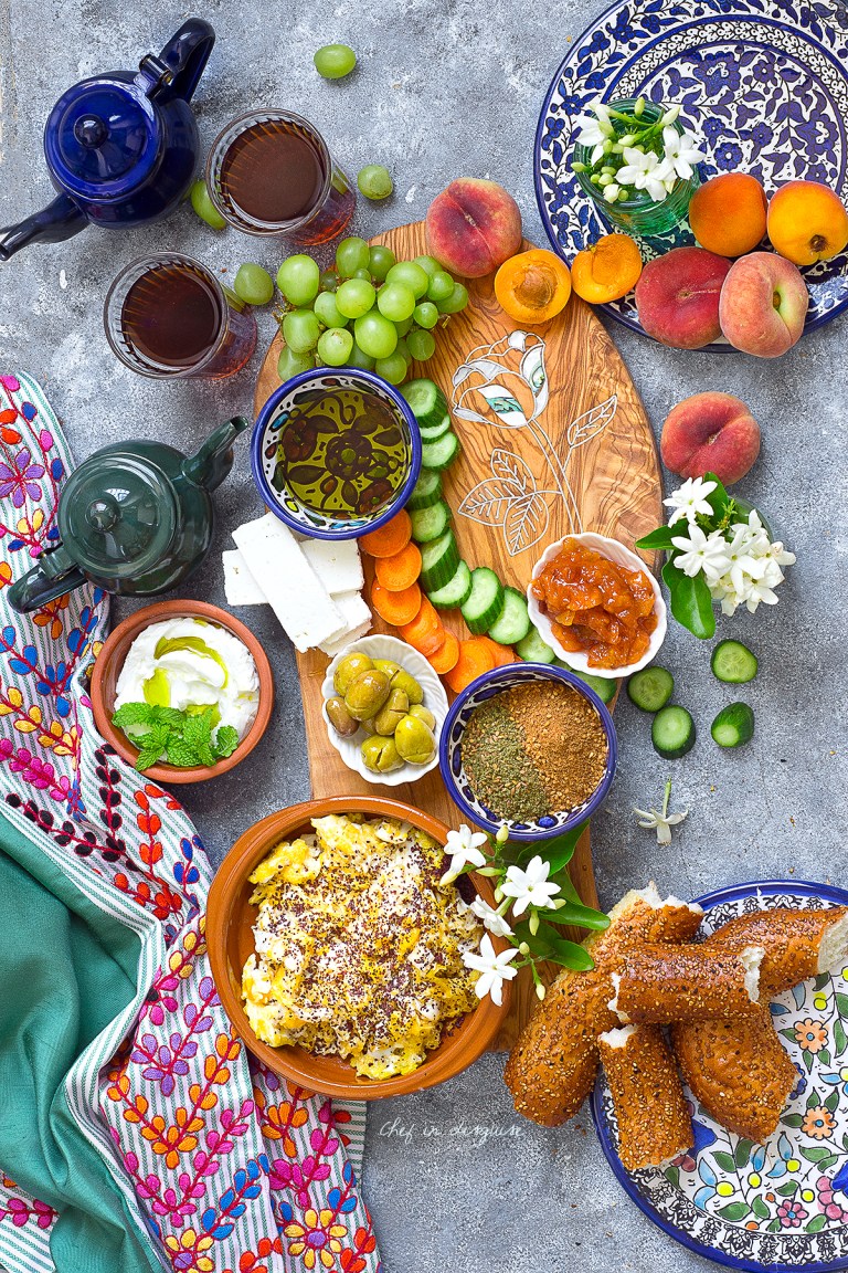 Middle Eastern breakfast, platters edition – Chef in disguise