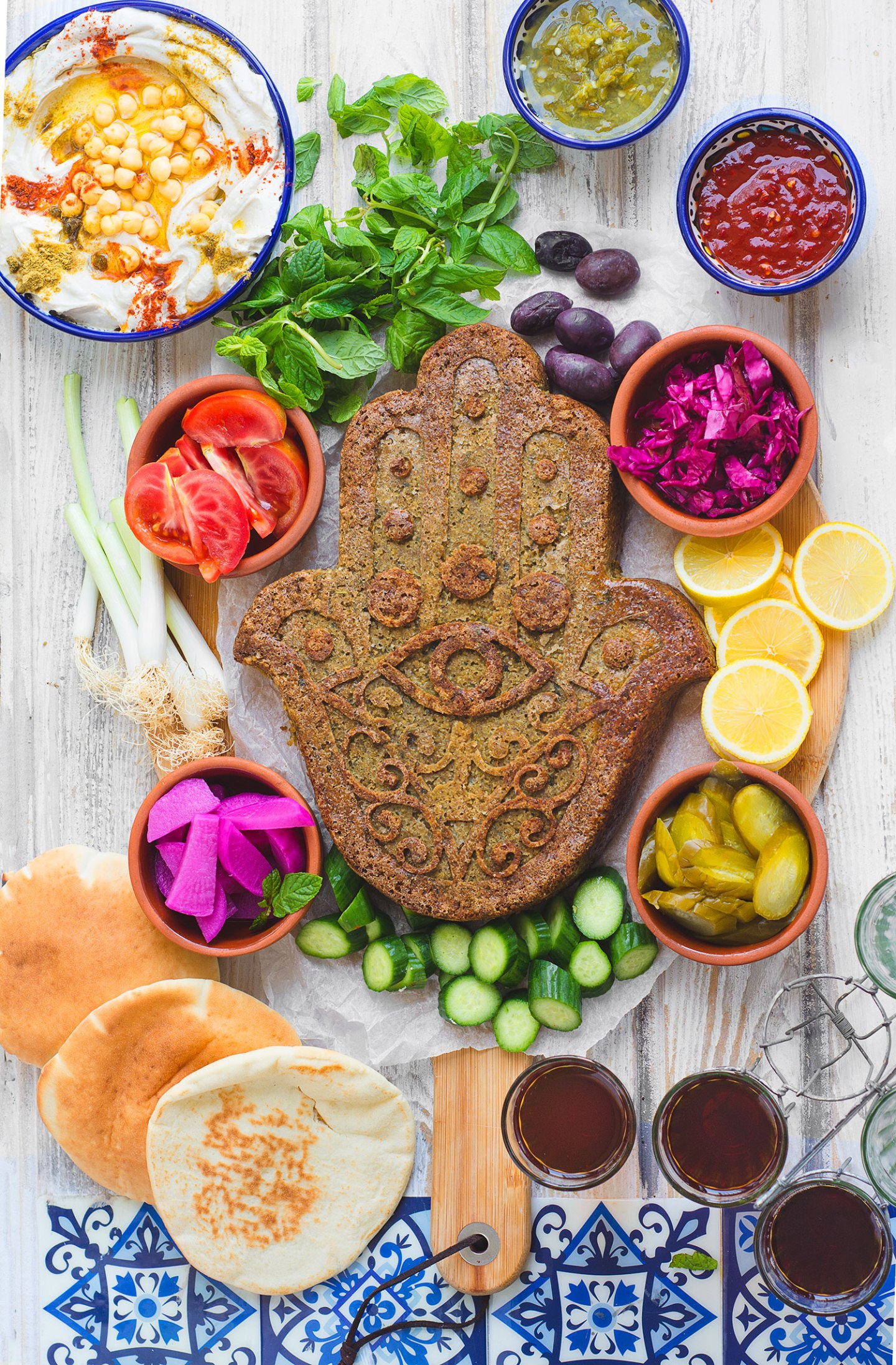Deliciously Different: Savoury Baked Falafel Cake with Onions and Sumac ...